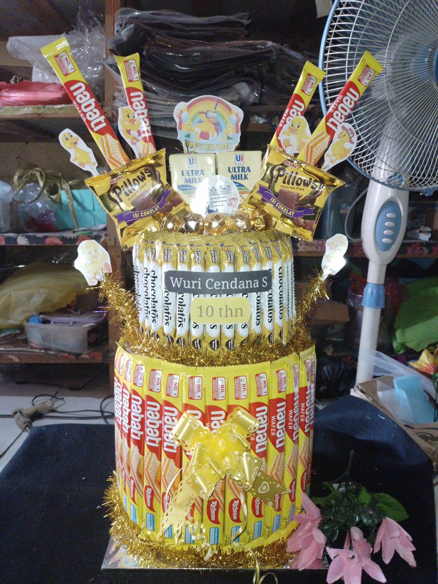 Tower snack coklat/ Tower snack chocolatos/buket snack/ hadiah ulang ...