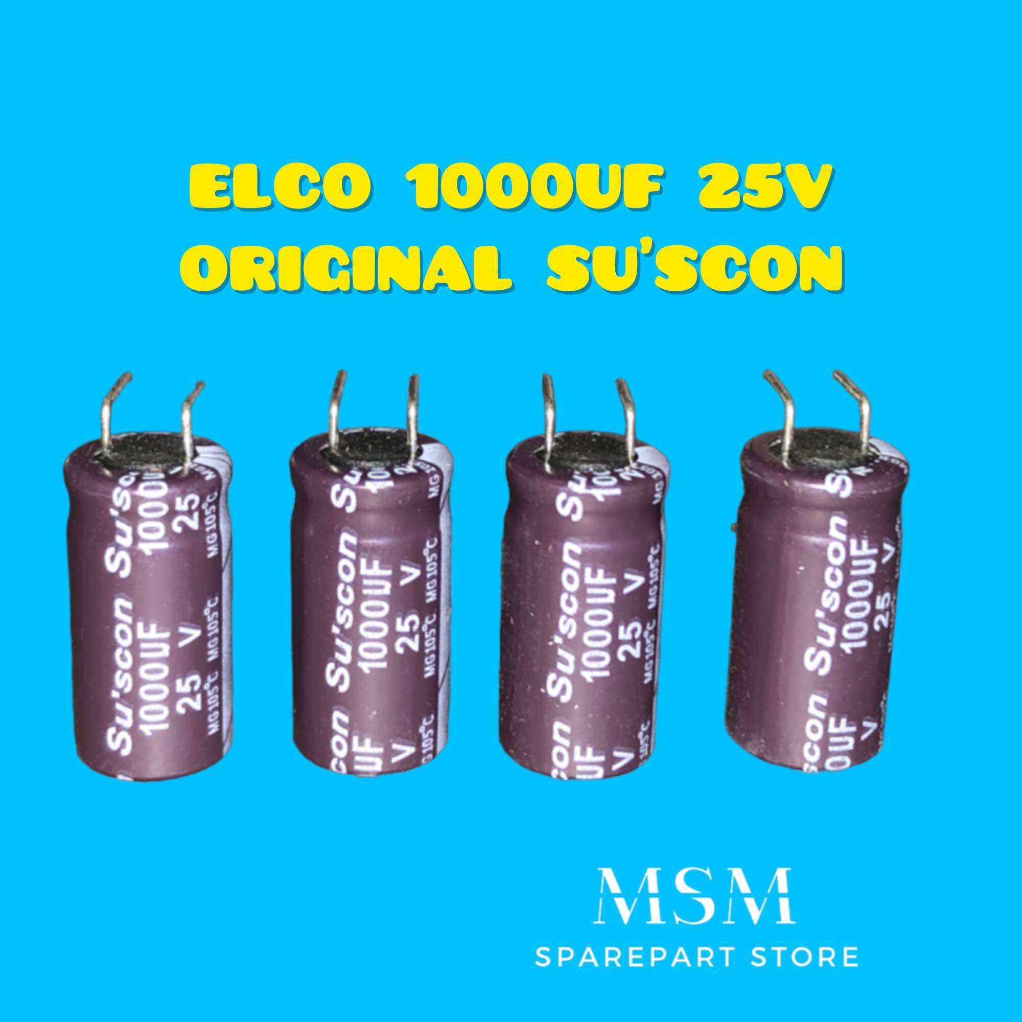 ELCO 1000UF 25V ORIGINAL SU'SCON | Lazada Indonesia