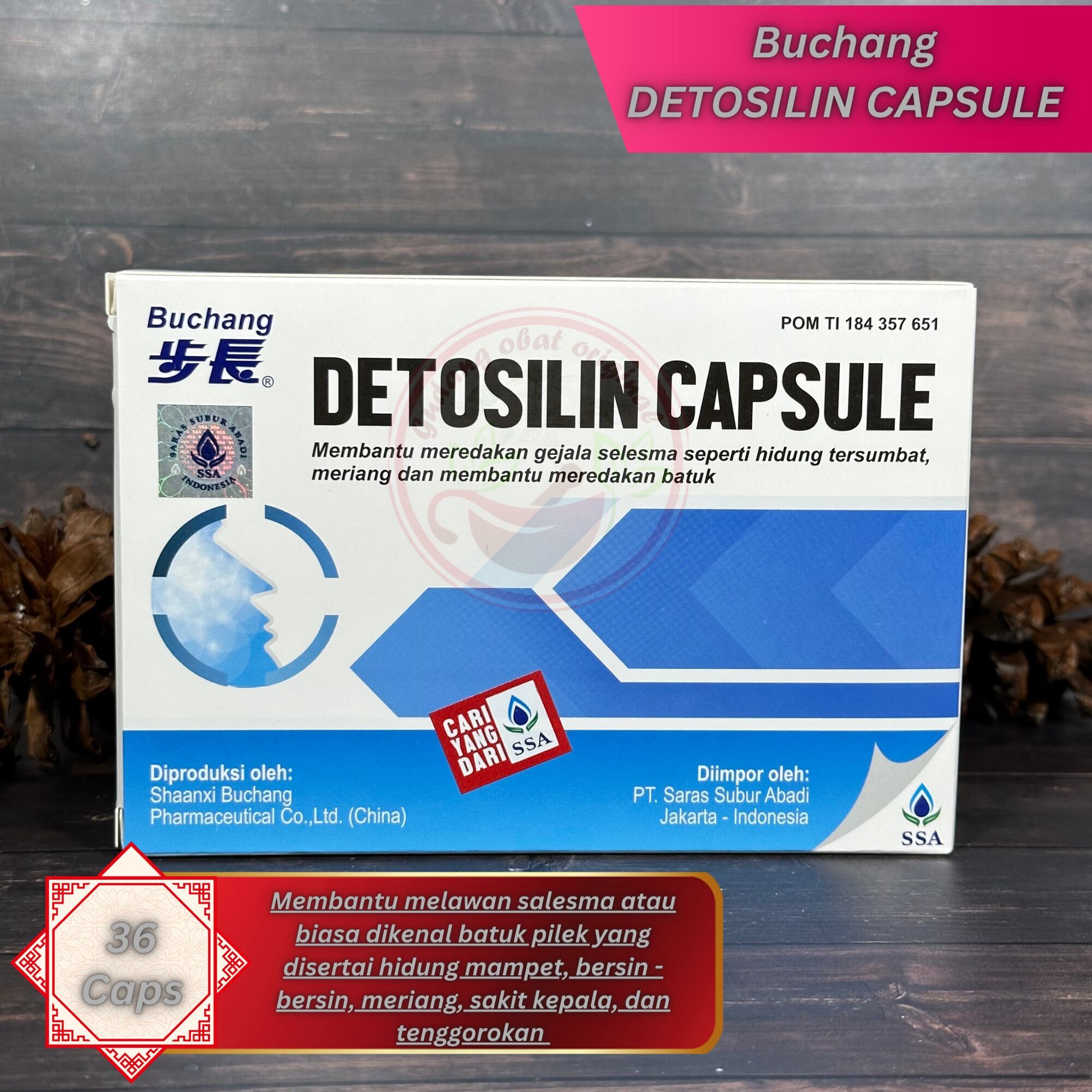 DETOSILIN CAPSULE - Obat untuk salesma, batuk, pilek dan hidung mampet ...
