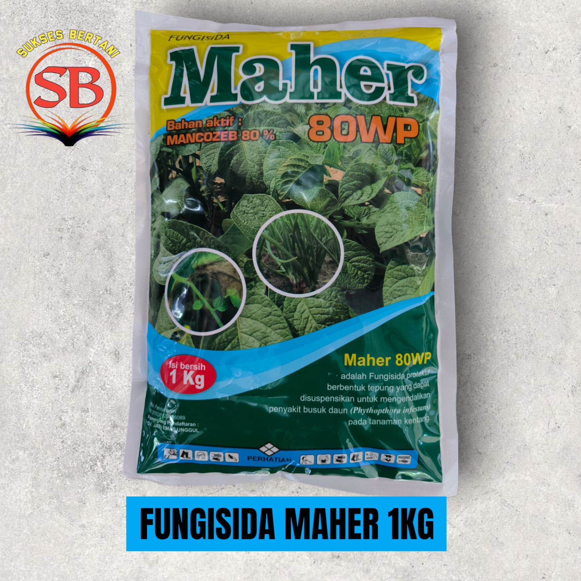 Fungisida MAHER kuning mancozeb 80 wp - 1 kg | Lazada Indonesia