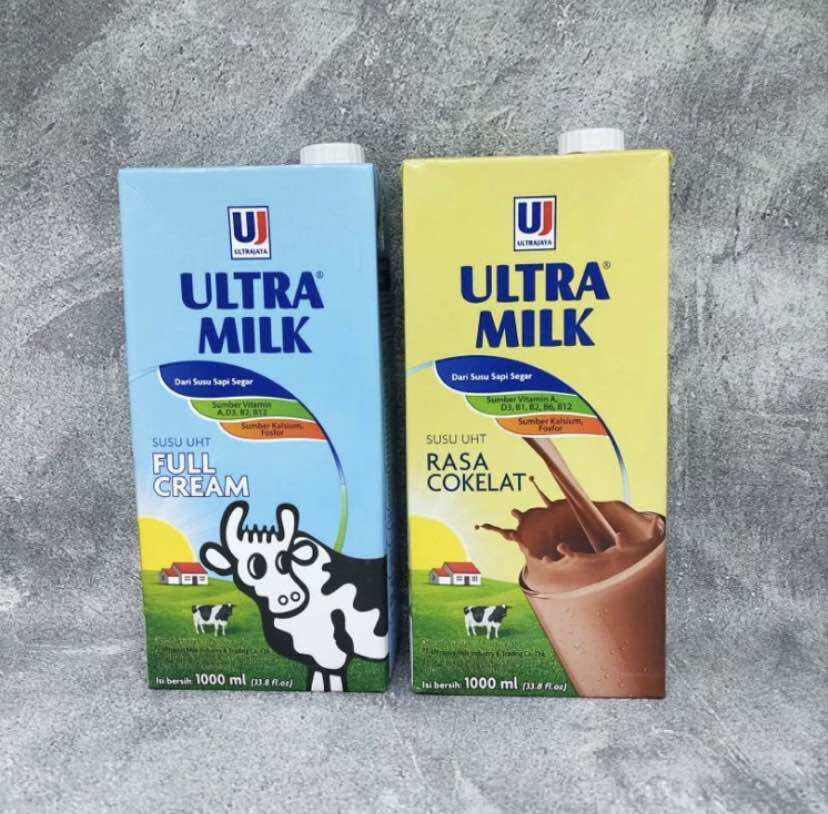 Ultra Milk Coklat 1 liter Susu UHT Chocolate Full Cream | Lazada Indonesia