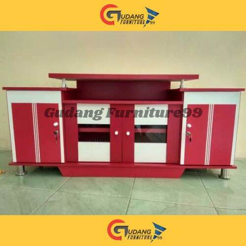 Meja tv Led / Tabung Minimalis 32 - 43 inch murah Terbaik Modern Rak ...