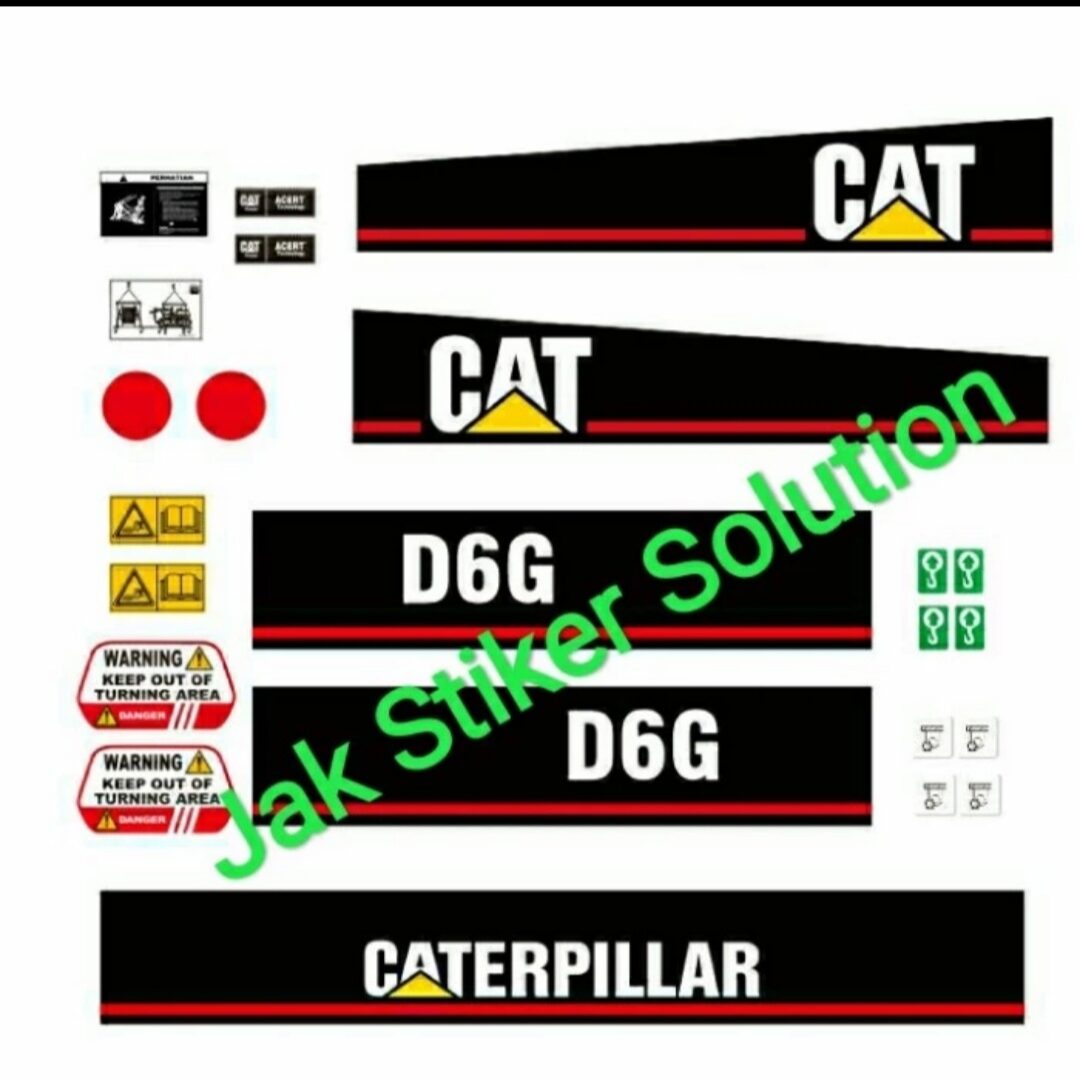Stiker Cat D6G Sticker Dozer Caterpillar | Lazada Indonesia