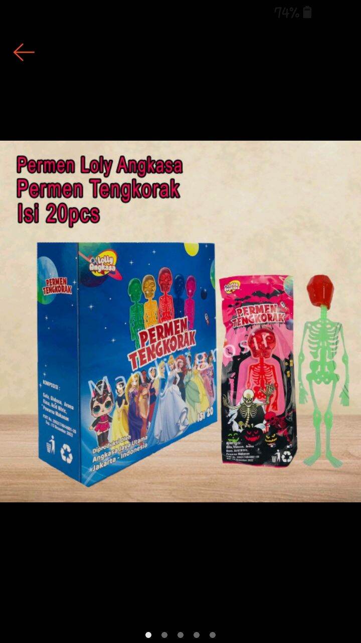 permen Tengkorak isi 20 pcs | Lazada Indonesia