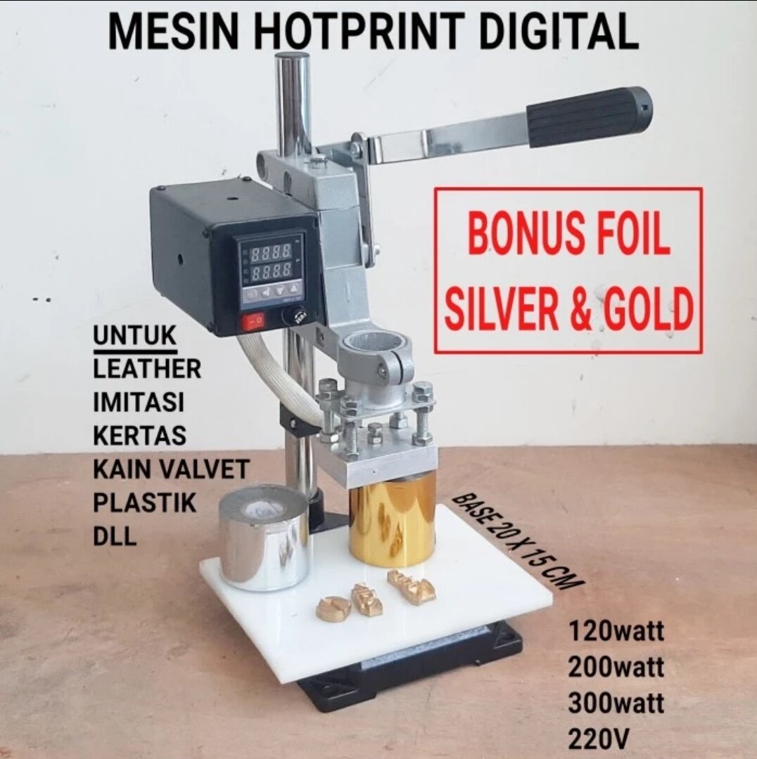 Mesin emboss Hot Stamping Hot Print Digital 80 x 100mm | Lazada Indonesia