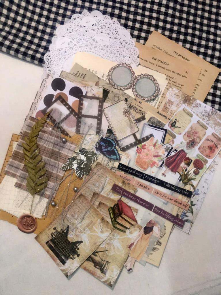 journaling kit aesthetic journal kit vintage lengkap jurnal kit ...