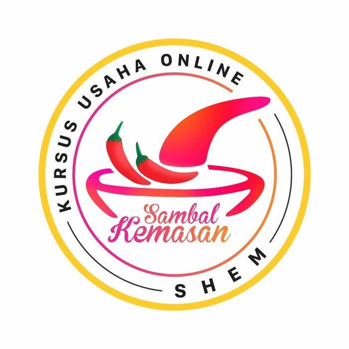 Jasa desain dan cetak stiker label khusus sambal ukuran 4cm satu hari ...