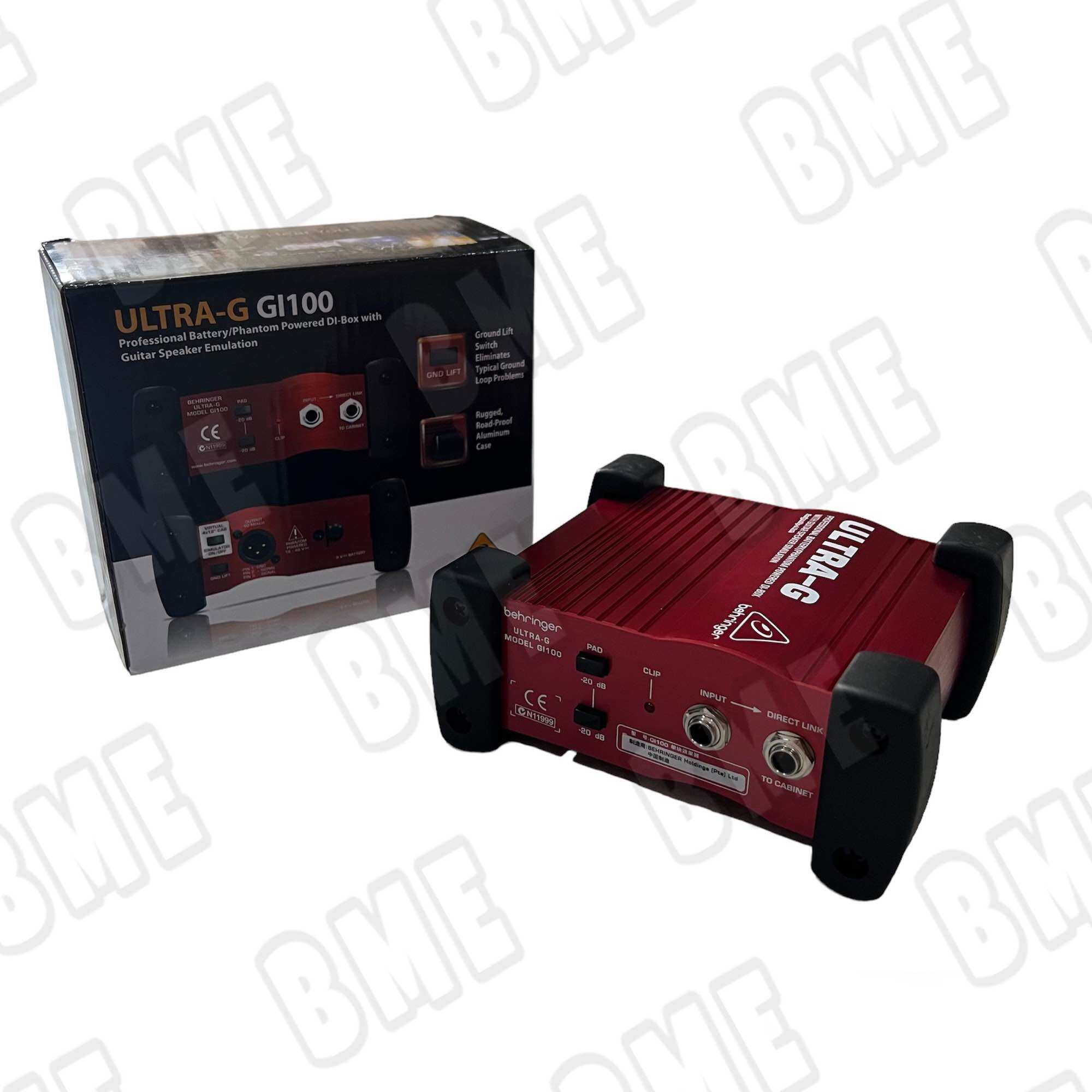 BEHRINGER ULTRA-G GI100 1 CHANNEL ACTIVE GUITAR DIRECT BOX GI 100 ...