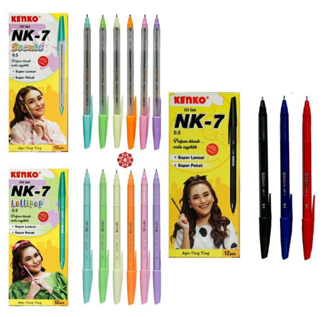 Pen Pulpen Kenko hitam 1 Dus isi 12 pcs | Lazada Indonesia