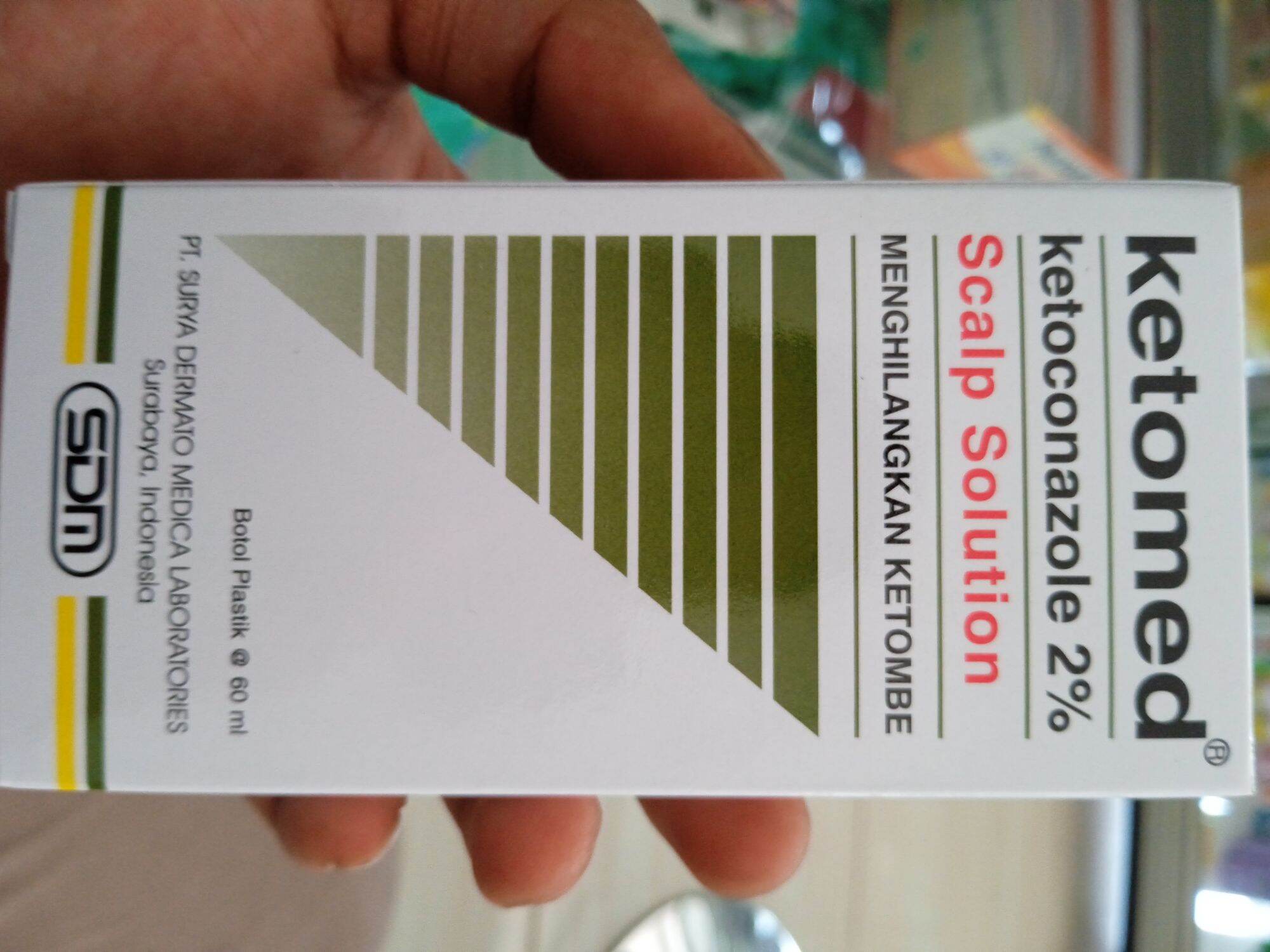 Shampo untuk Ketombe,Ketomed sampo/Ketomed scalp solution 60ml /ketomed ...