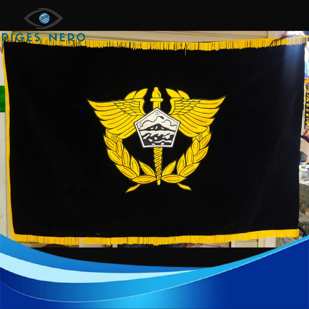 Bendera Ruangan / Pataka Logo Beacukai 90 x 135 cm - Bordir | Lazada ...