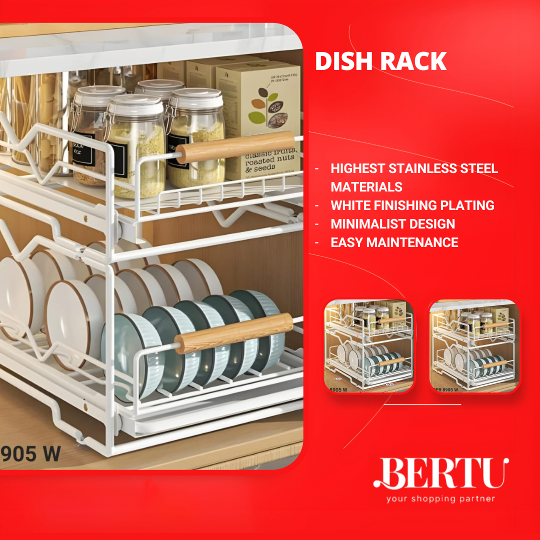 RAK PIRING KITCHEN SET BOTOL MANGKOK GELAS KITCHEN SET STAINLESS WHITE ...