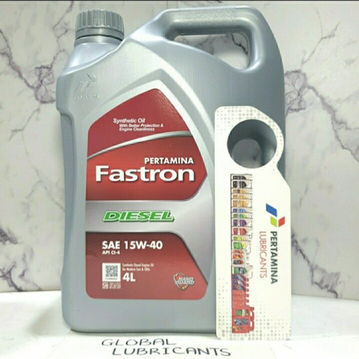 NEW! Pertamina Fastron Diesel + Nano Guard Technology 15W-40 4 Liter (Oli Diesel Synthetic ...
