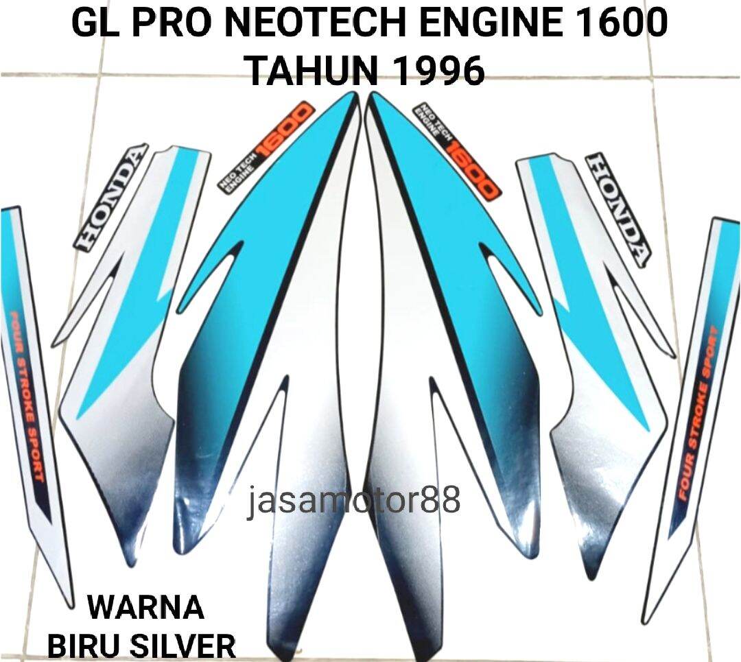 LIS BODY STIKER GL PRO NEOTECH ENGINE 1600 TAHUN 1996 WARNA BIRU ...