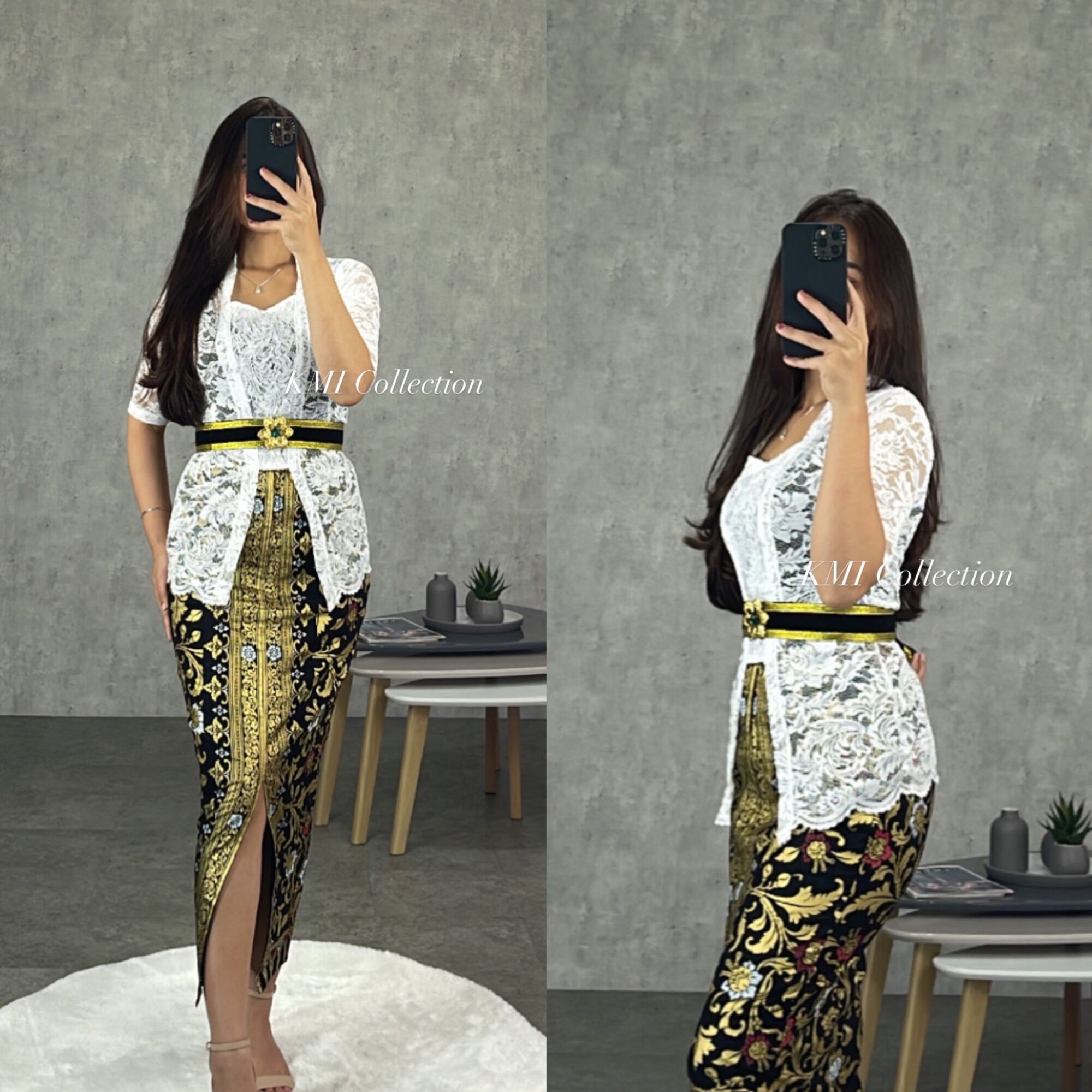 Kebaya Moksha Putih / Kebaya Bali Set / Kebaya Modern | Lazada Indonesia