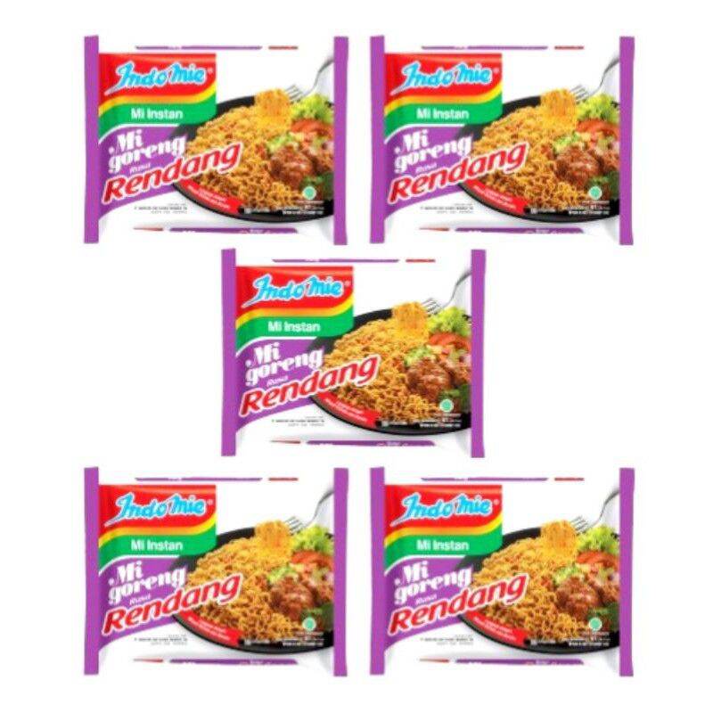 Mie indomie goreng rendang 5 Bungkus | Lazada Indonesia