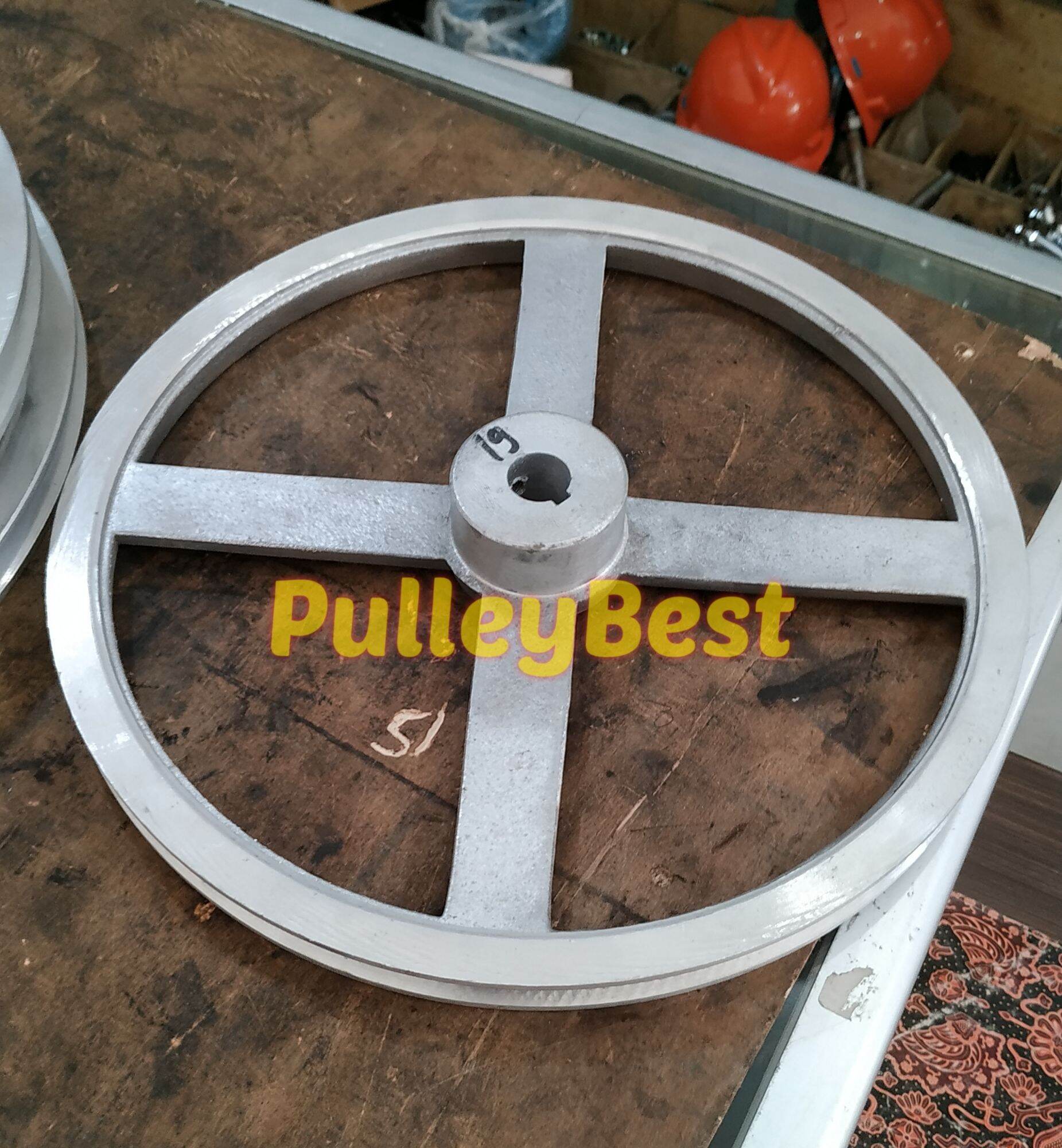 Pulley pully 12 inch as 19 mm jalur A1 poly puli pully alumunium ...