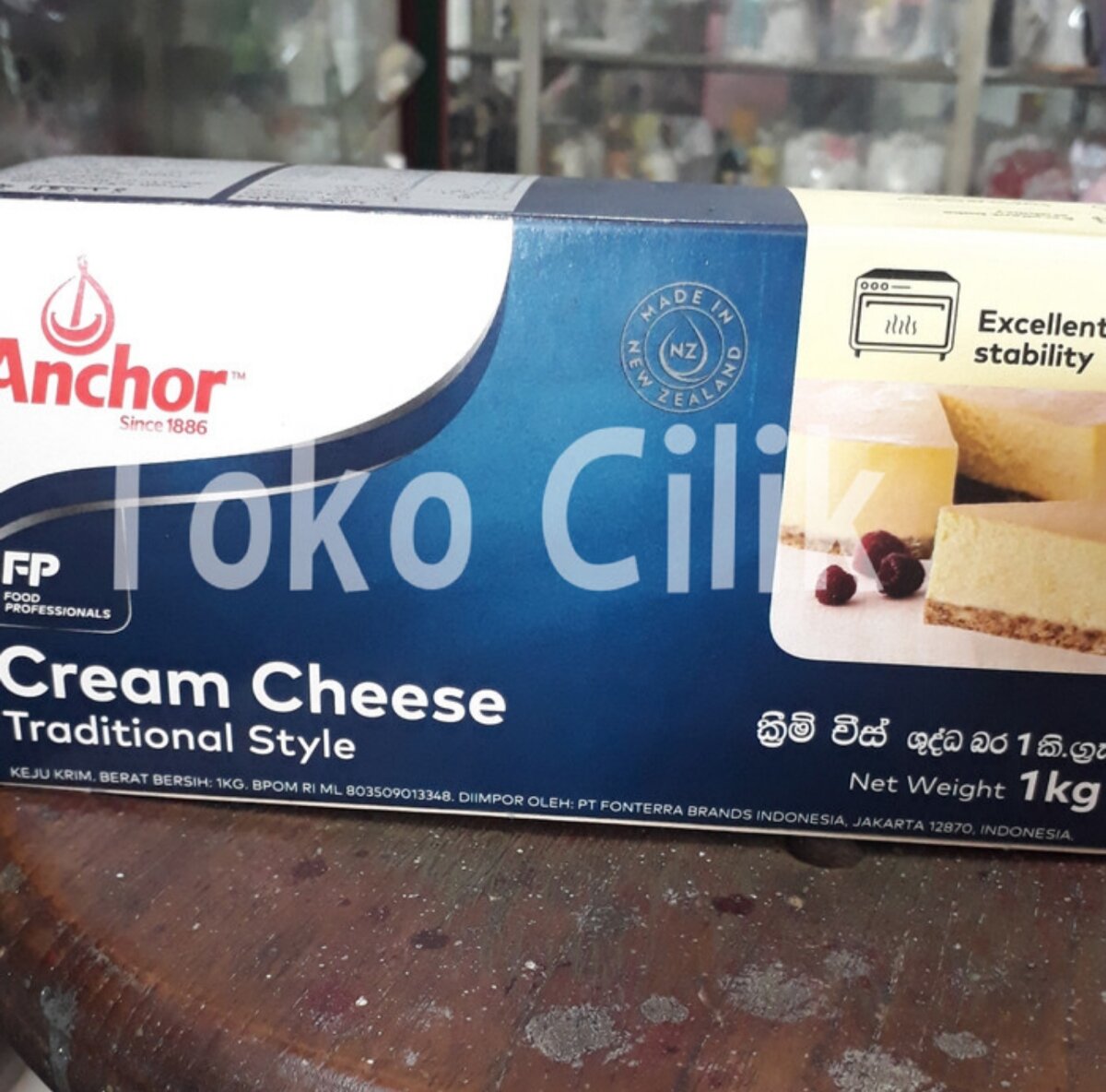 anchor cream cheese 1kg keju krim bahan topping cheese frost tiramisu ...