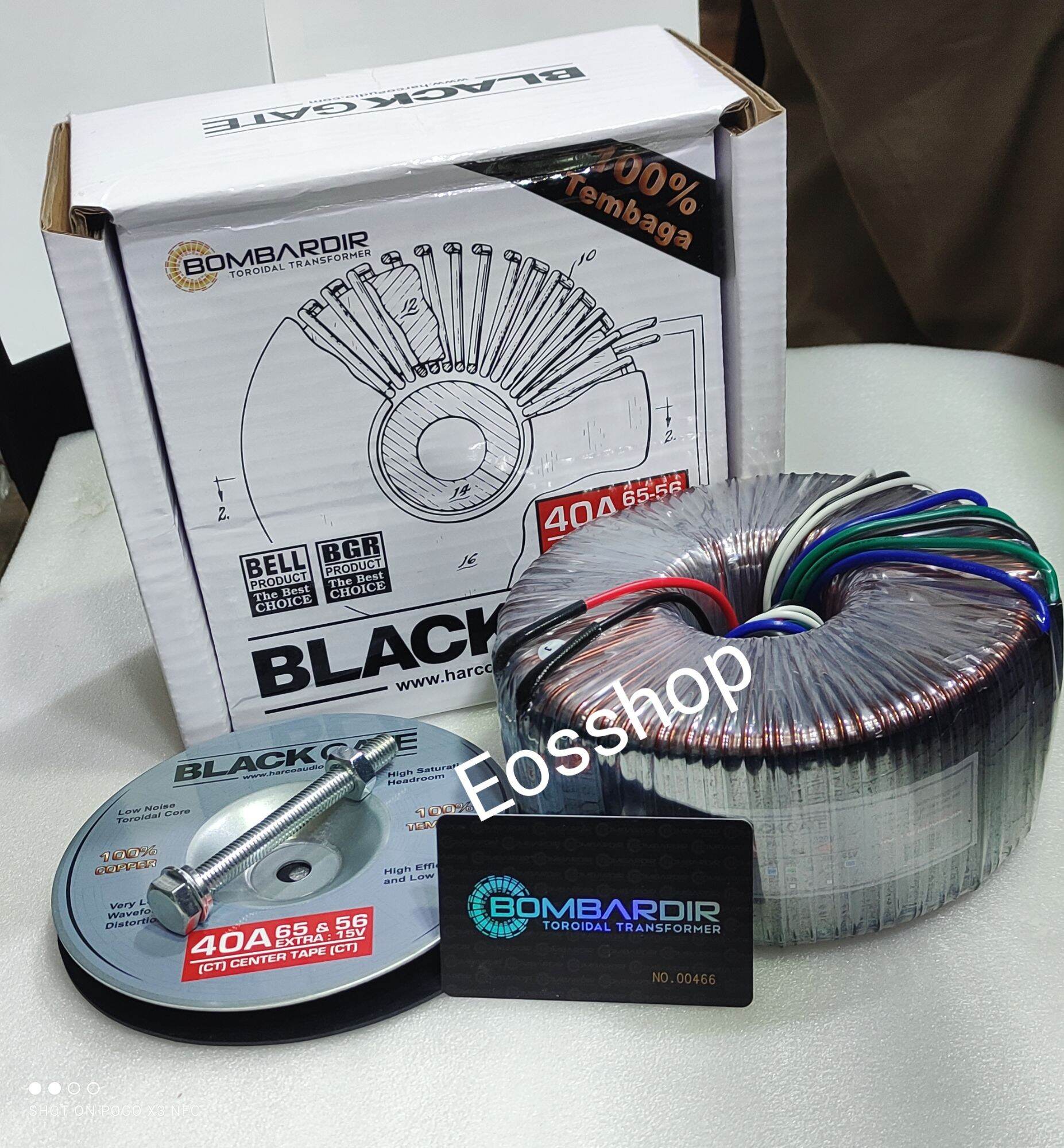 Trafo toroid 40 A ct 65 V BLACK GATE BOMBARDIR BELL Murni 100% tembaga ...