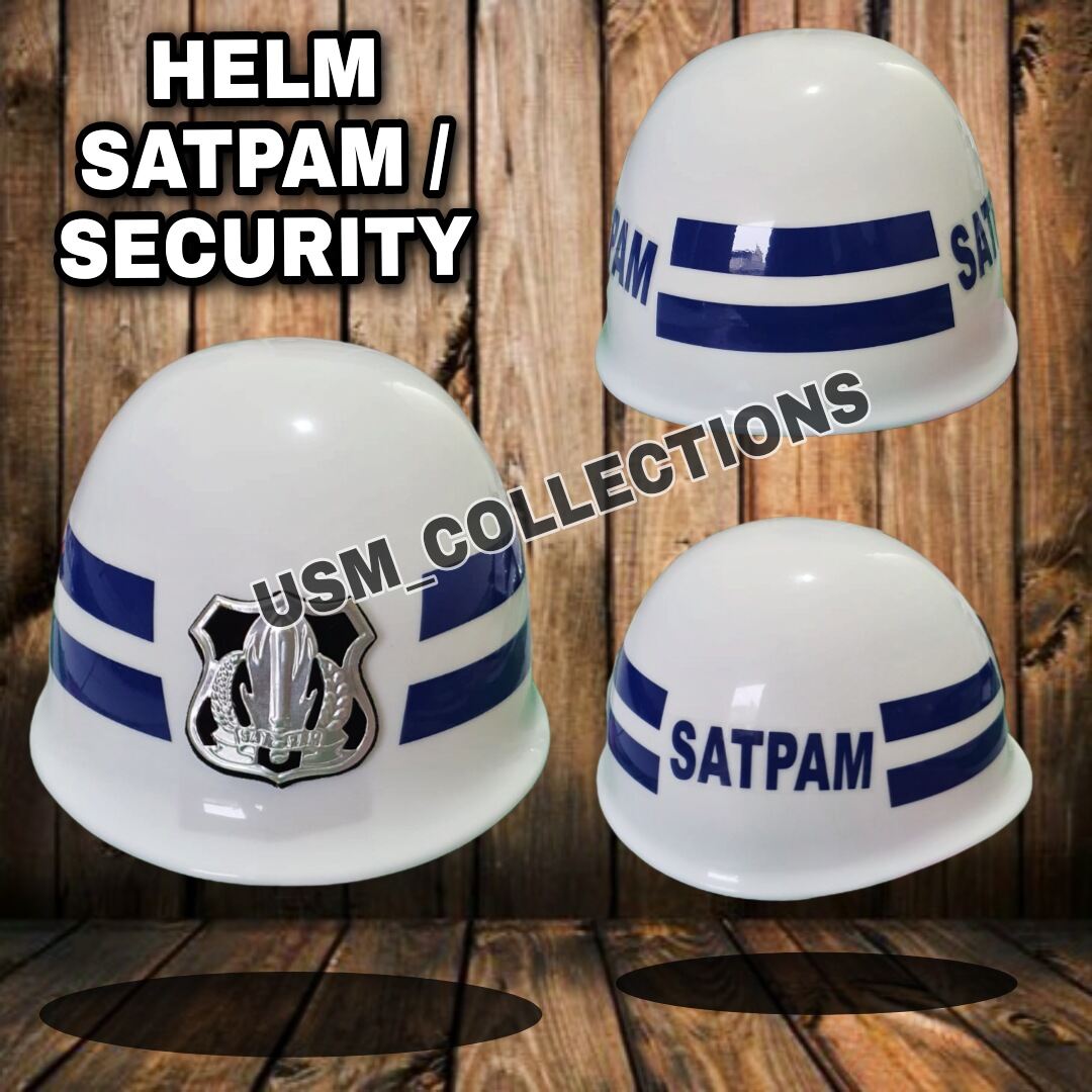Helm satpam / helm security / helm logo satpam | Lazada Indonesia