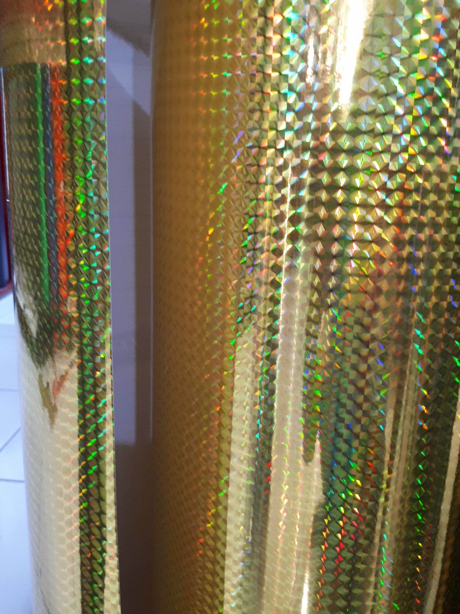 STICKER HOLOGRAM PRISMATIC GOLD EMAS MERK MAX DECAL | Lazada Indonesia