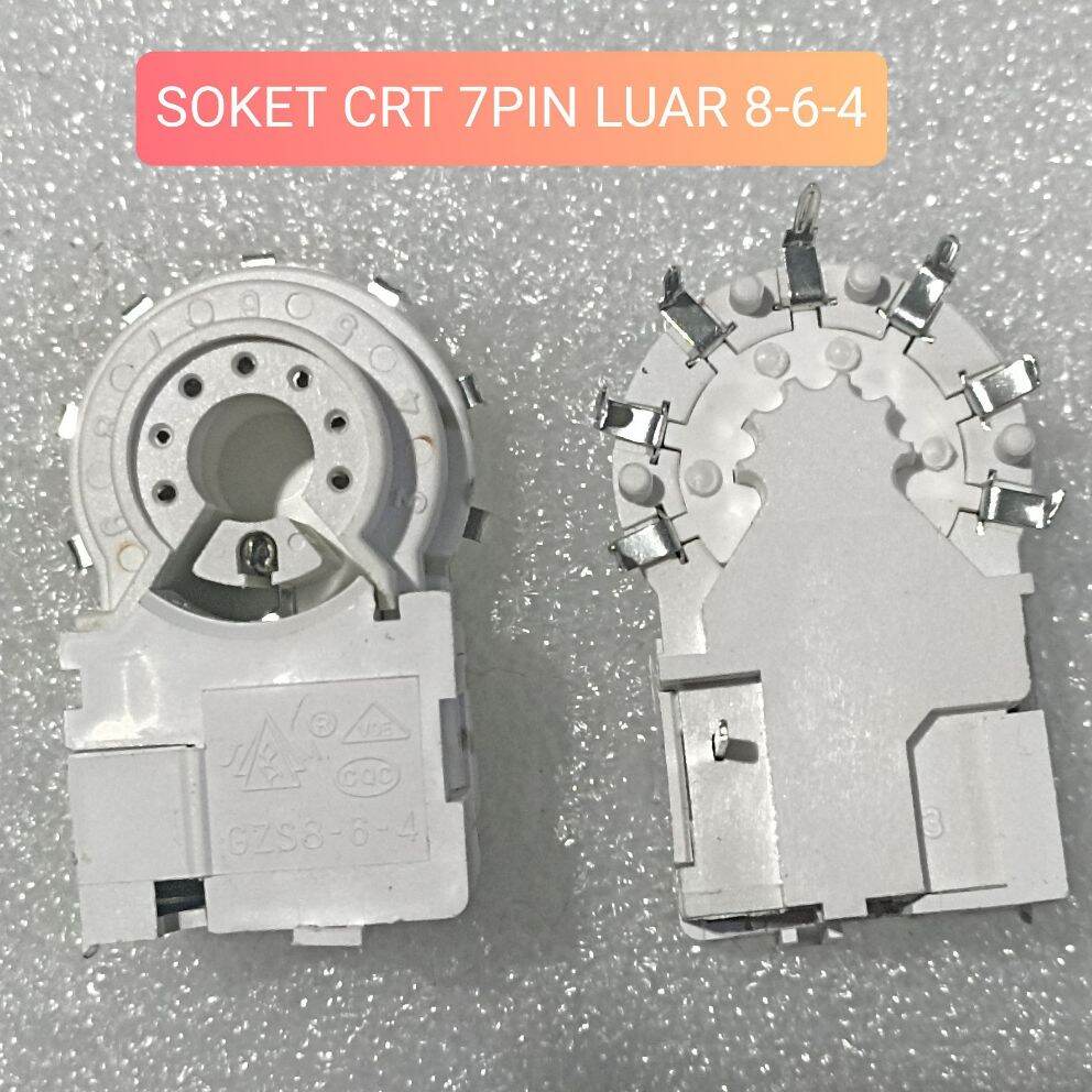 SOCKET CRT 7PIN LUAR 8-6-4 SOKET CRT 7 PIN 864 | Lazada Indonesia