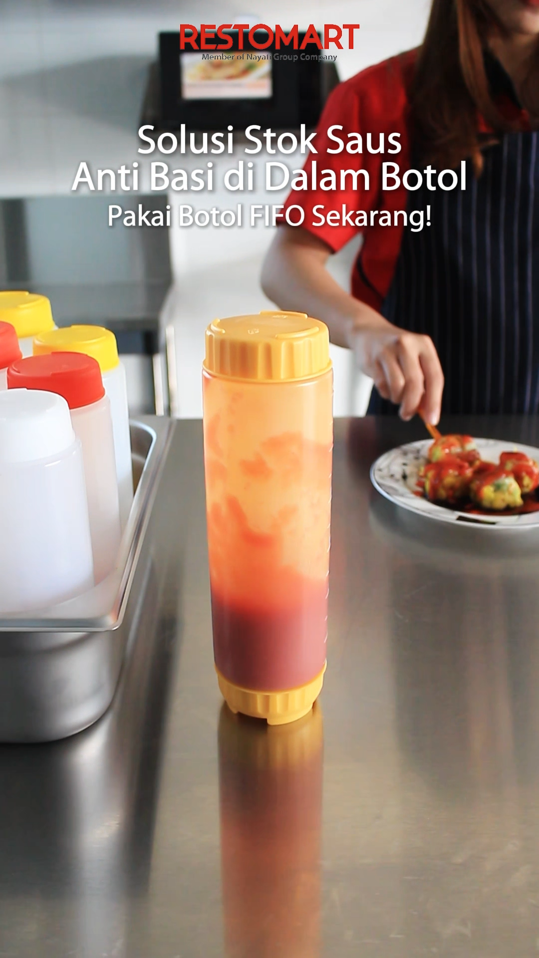 Botol Saos Fifo / Botol Saos Mayonnaise 24 oz RESTOMART Clear (2034020 ...