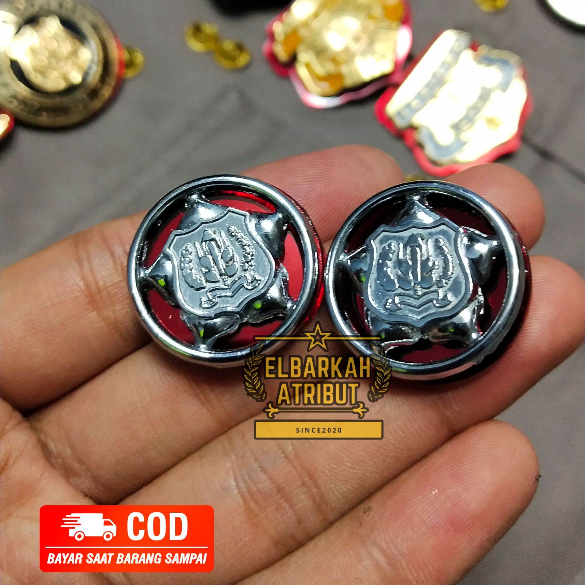 monogram satpam,security akrilik terbaru / pin satpam / atribut satpam ...