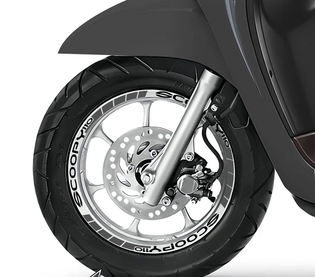 stiker velg Scoopy stiker velg silver | Lazada Indonesia