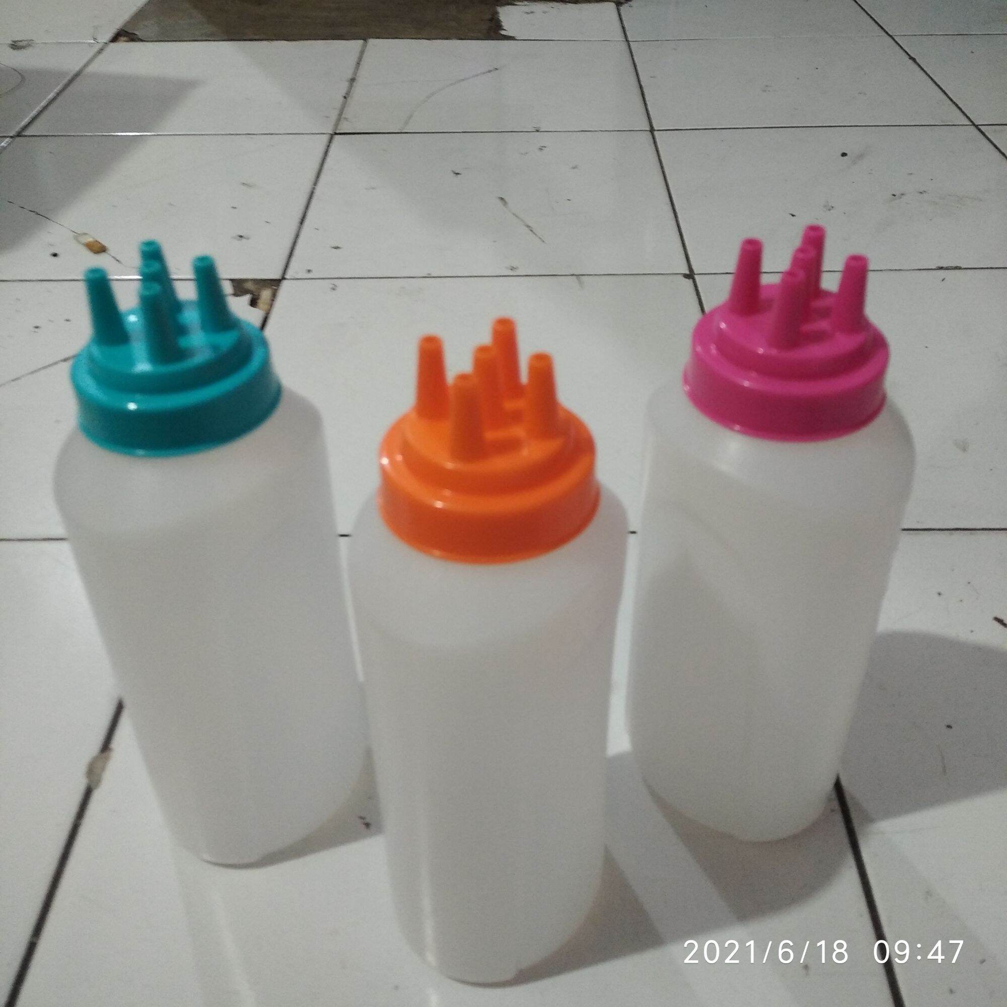 BOTOL SAOS MAYONES 3 LUBANG 800 ml BISA COD | Lazada Indonesia