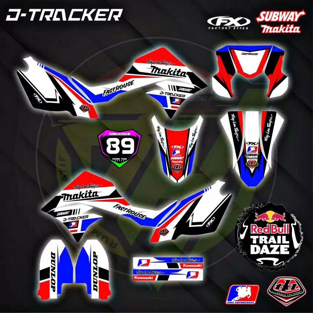 Decal Sticker Striping Variasi Fullbody KLX DTRACKER 150 2016-2022 ...