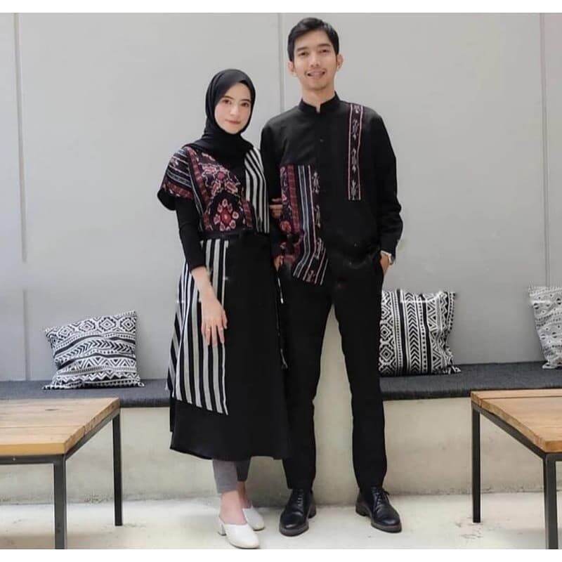 dres tenun baju tenun keluarga sarimbit baju tenu kondangan set couple ...