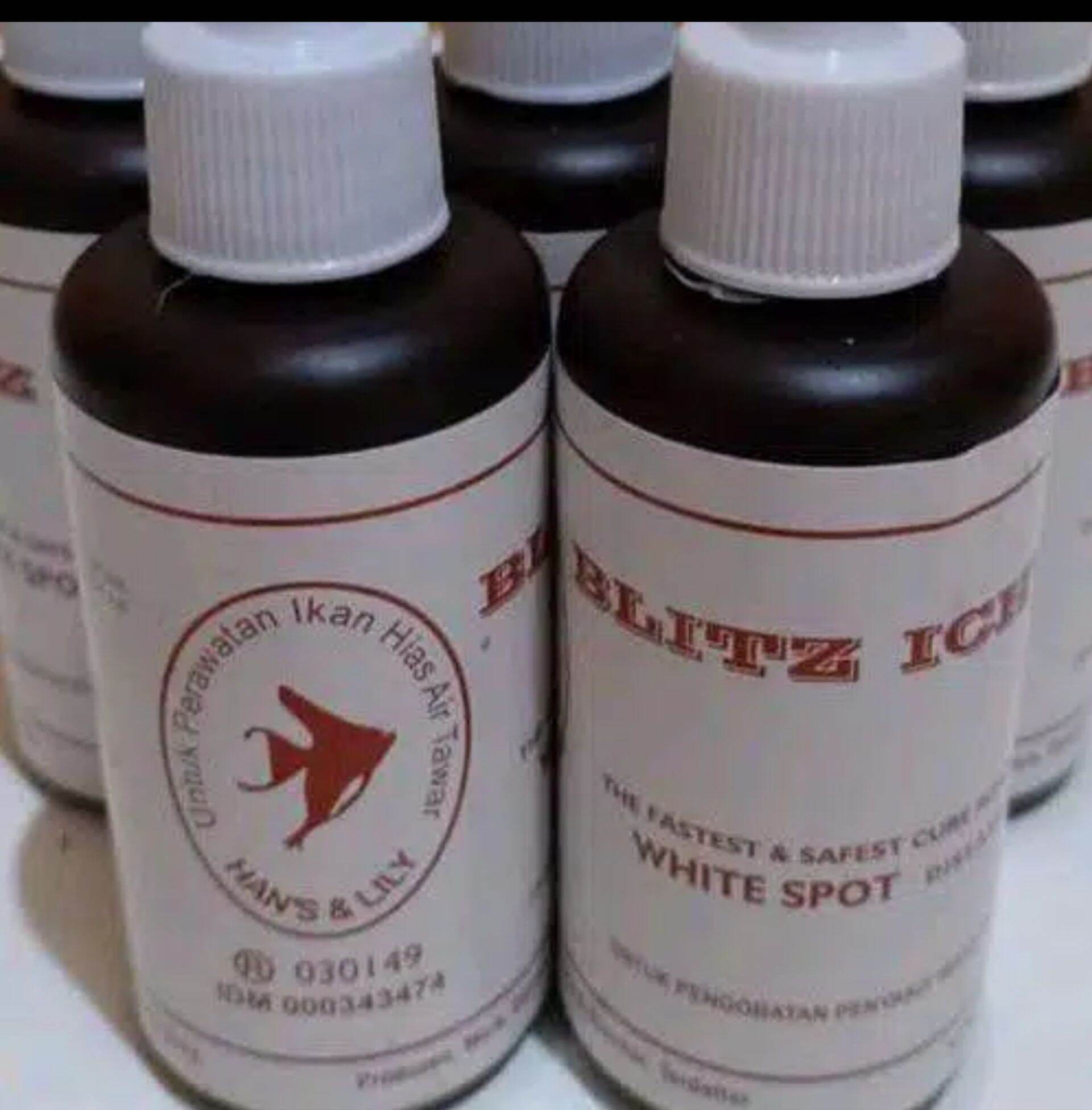 blitz icht Methylene Blue Obat Biru Ikan hias white spot jamur 75ml ...