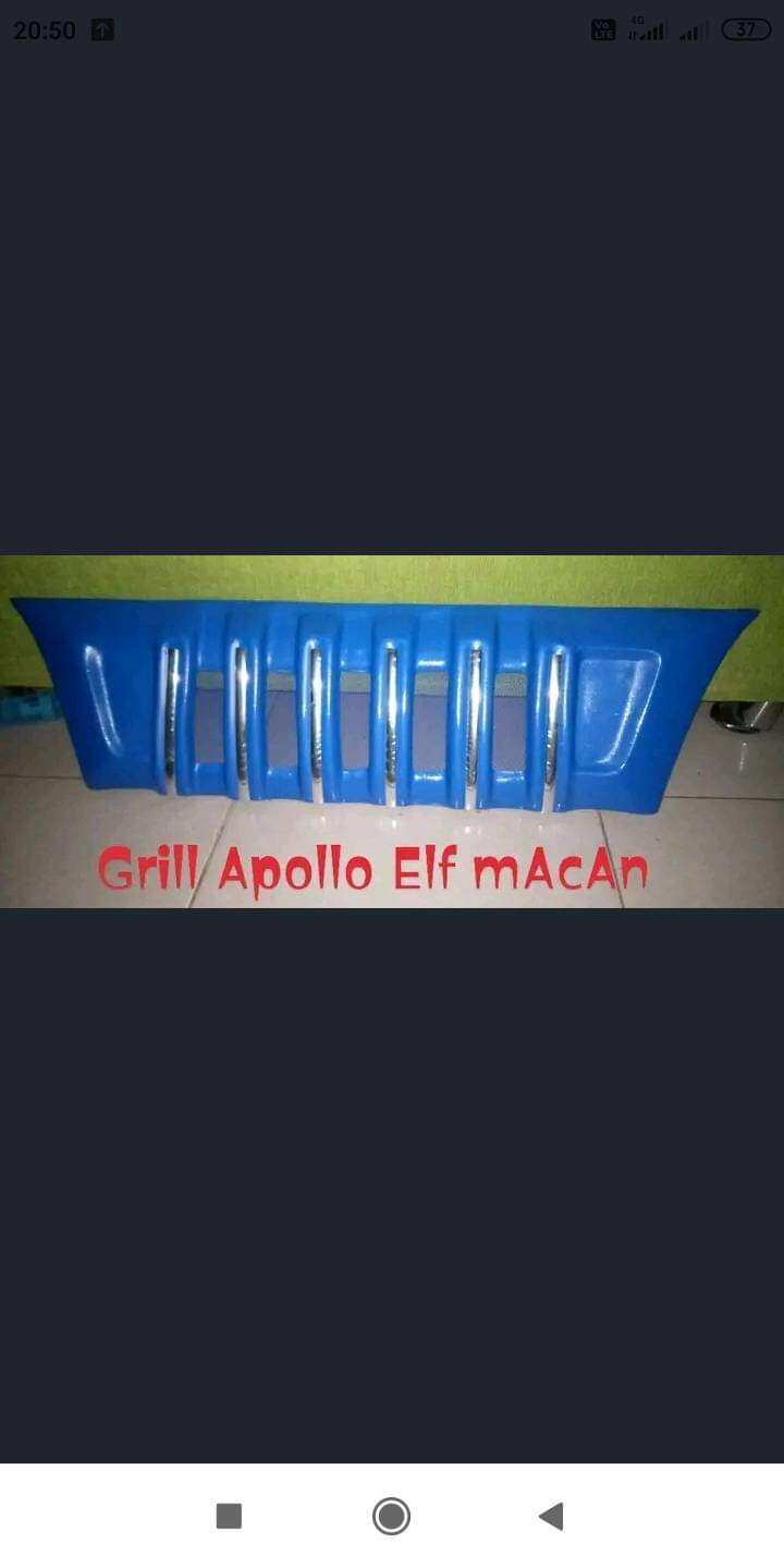 gril truk isuzu elf macan model apolo lis crom warna biru | Lazada ...
