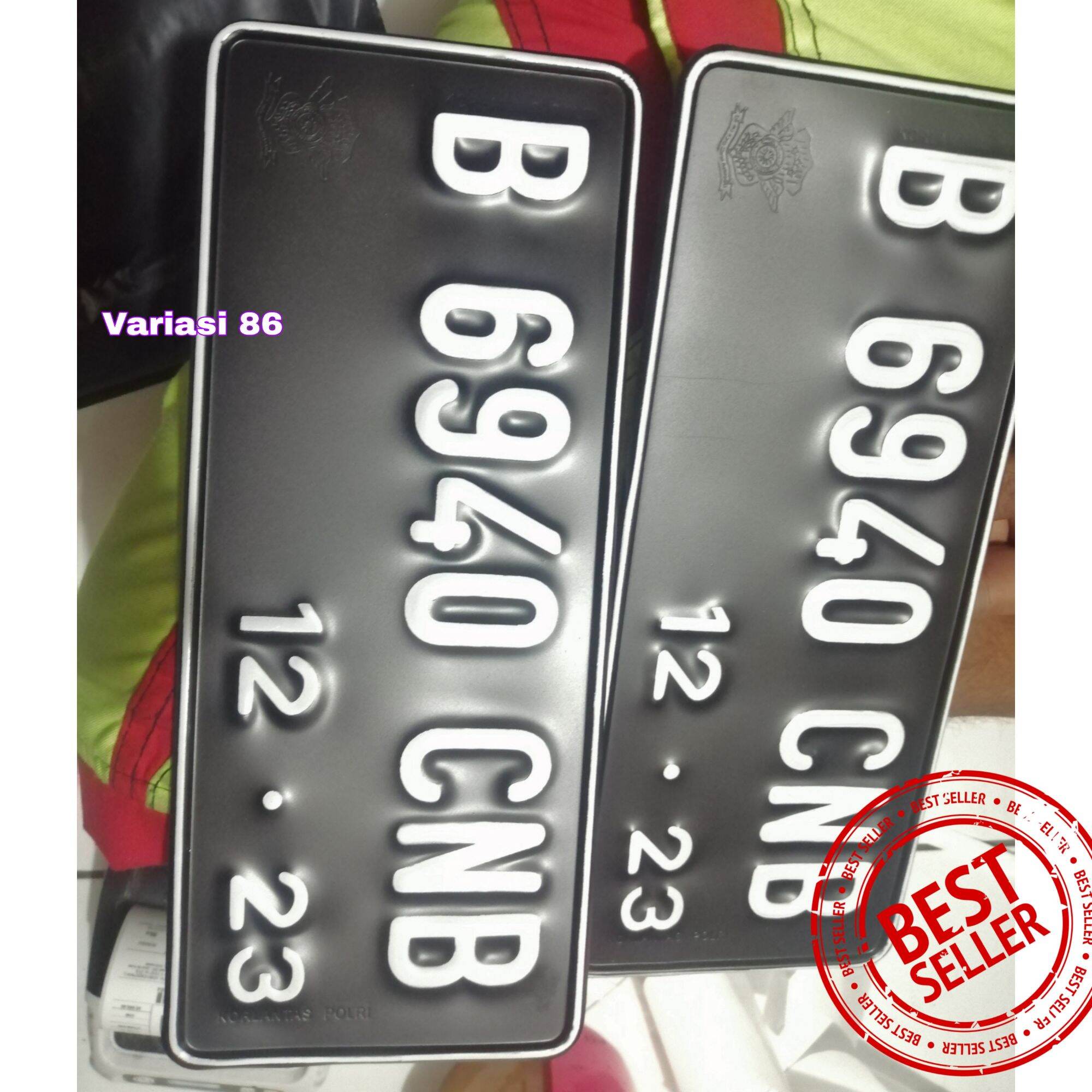 Bikin plat Nomor Motor Murah / Jasa Bikin Plat Nomor Motor 1 Set ...