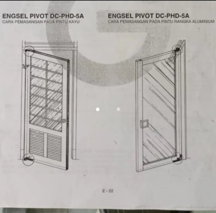 ENGSEL PIVOT NAKANISHI DC-PHD-5A-COKLAT ASLI JAPAN BEBAN 75kg | Lazada Indonesia