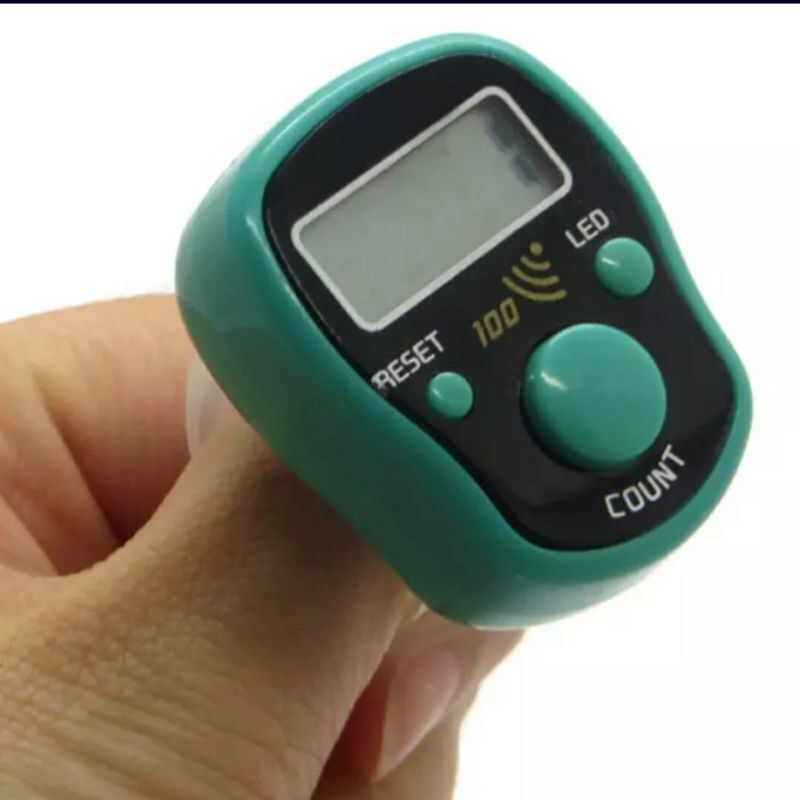 TASBIH DIGITAL LED ALARM BUNYI TIAP ANGKA 100 ADA LAMPU LED modul-1051 ...