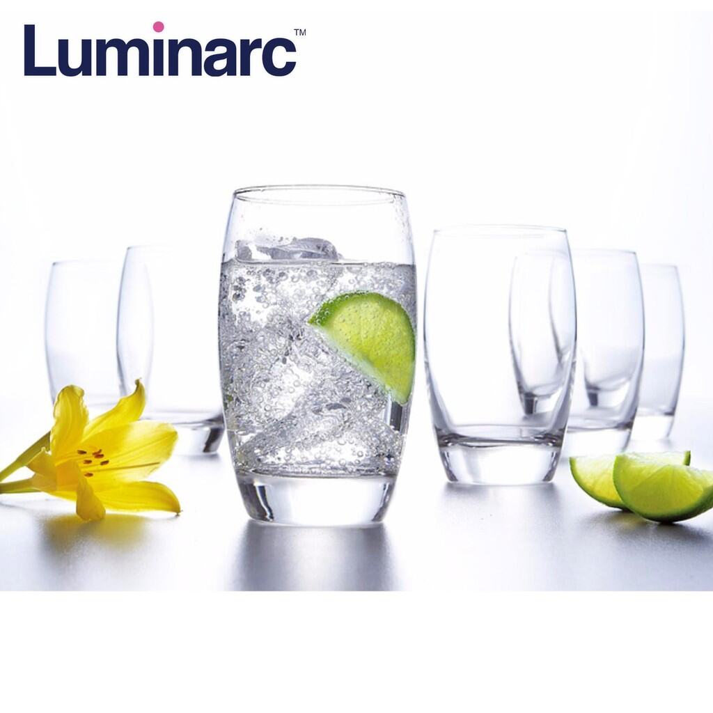 Luminarc G2560 Salto 6pc 35cl Tumbler Drinking Glass Set | Lazada Indonesia