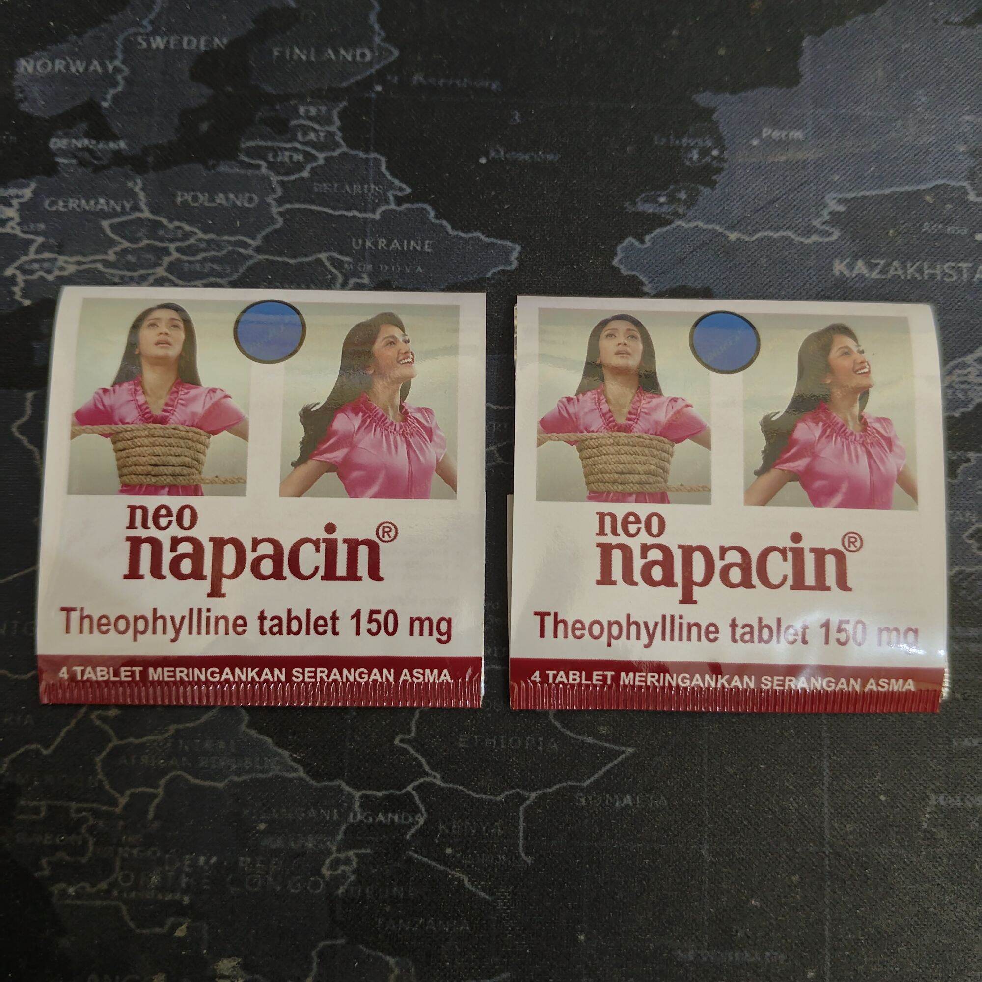 (Buy 1 Get 1 ) Neo Napacin Strip isi 4 Tablet Meredakan Sesak Napas ...