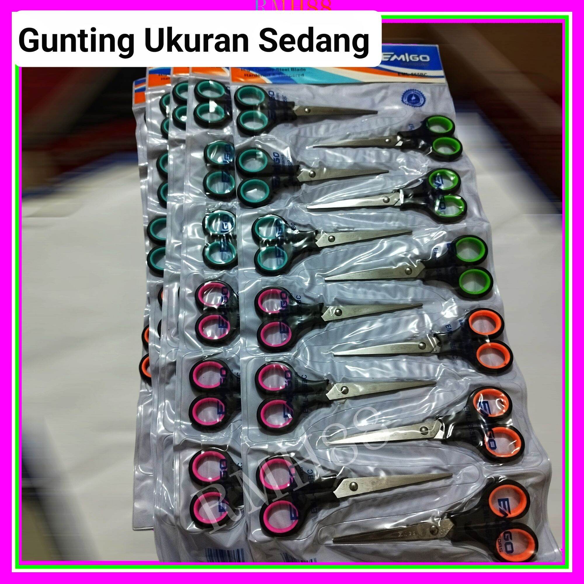 Gunting Ukuran Sedang EM-865BC Per 1 Pcs | Lazada Indonesia