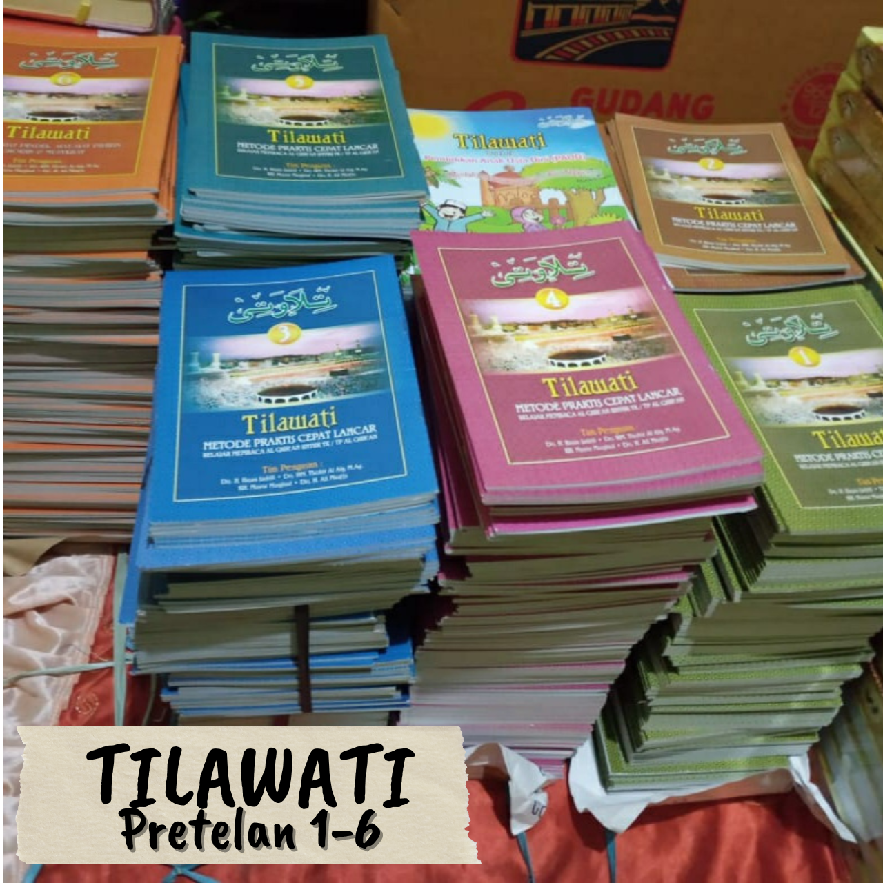 Buku Belajar Membaca Al Qur'an Mudah Metode Tilawati Pretelan Jilid 1,2 ...