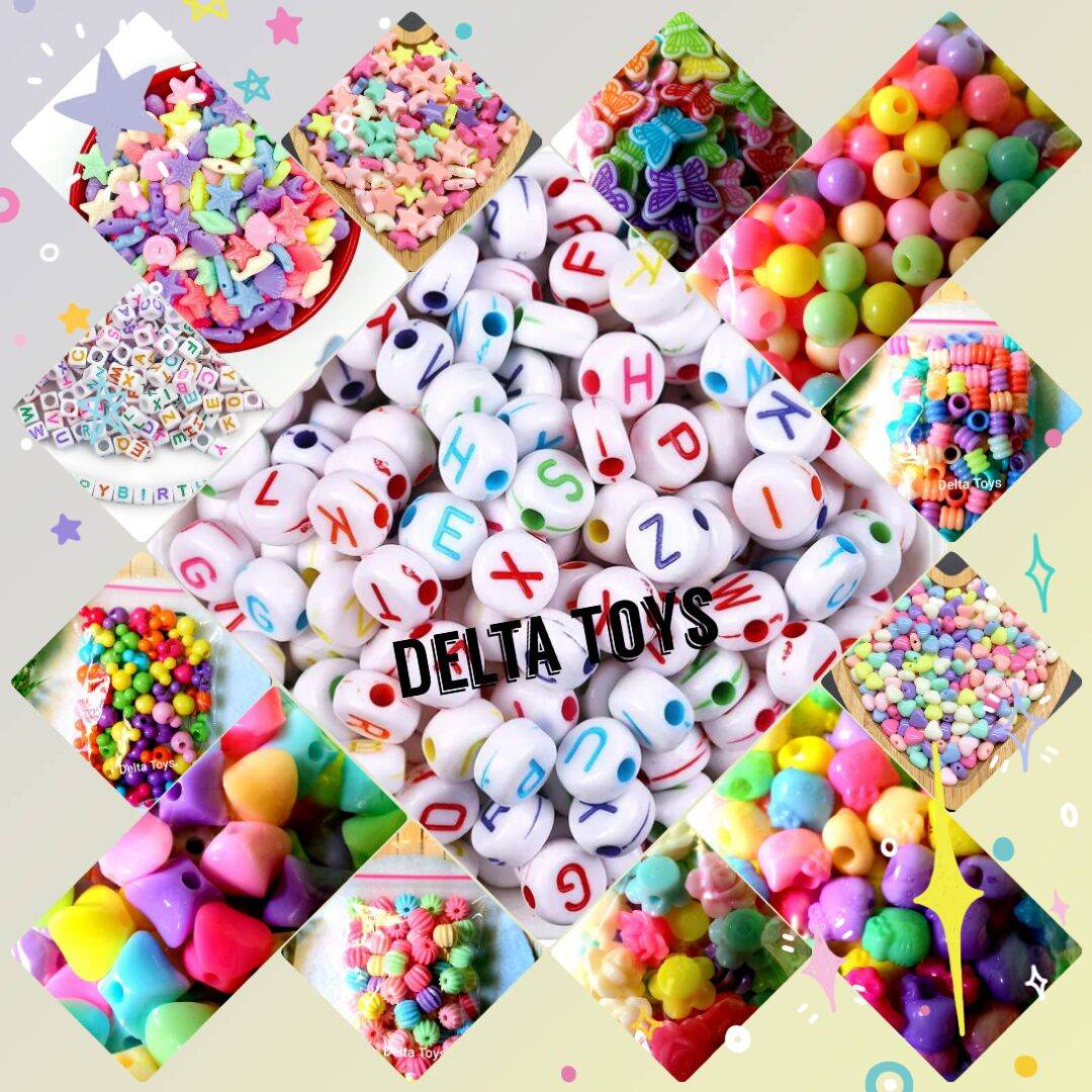 Mainan Edukasi Anak Meronce Monte kreasi Buat gelang dan kalung mainan ...