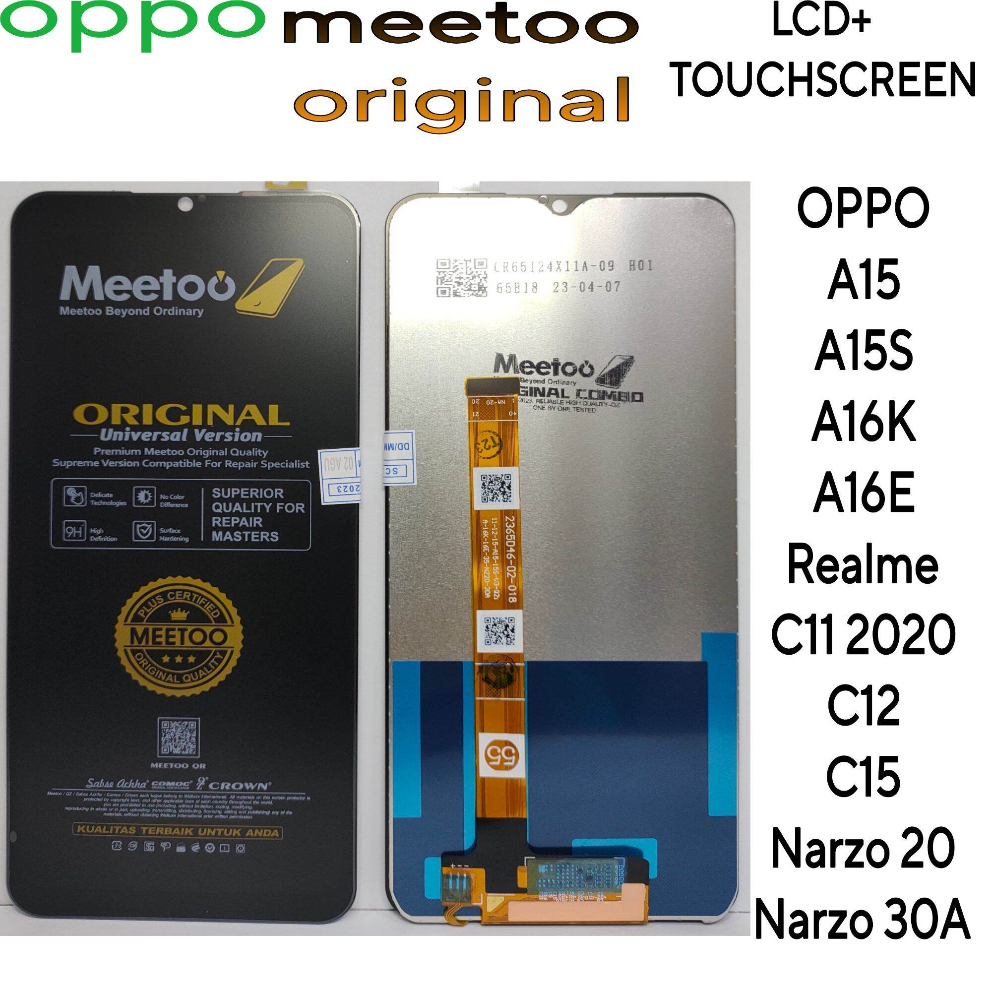 LCD Touchscreen Oppo A15 / A15S/A16k/A16e/REALME NARZO 20 /C11/C12/C15 2020/Narzo 30Afullset ...