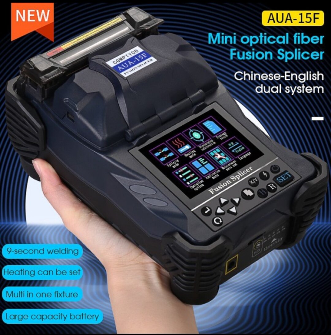 Mini Fusion Splicer Fiber Optic Comptyco AUA-15F Fullset | Lazada Indonesia
