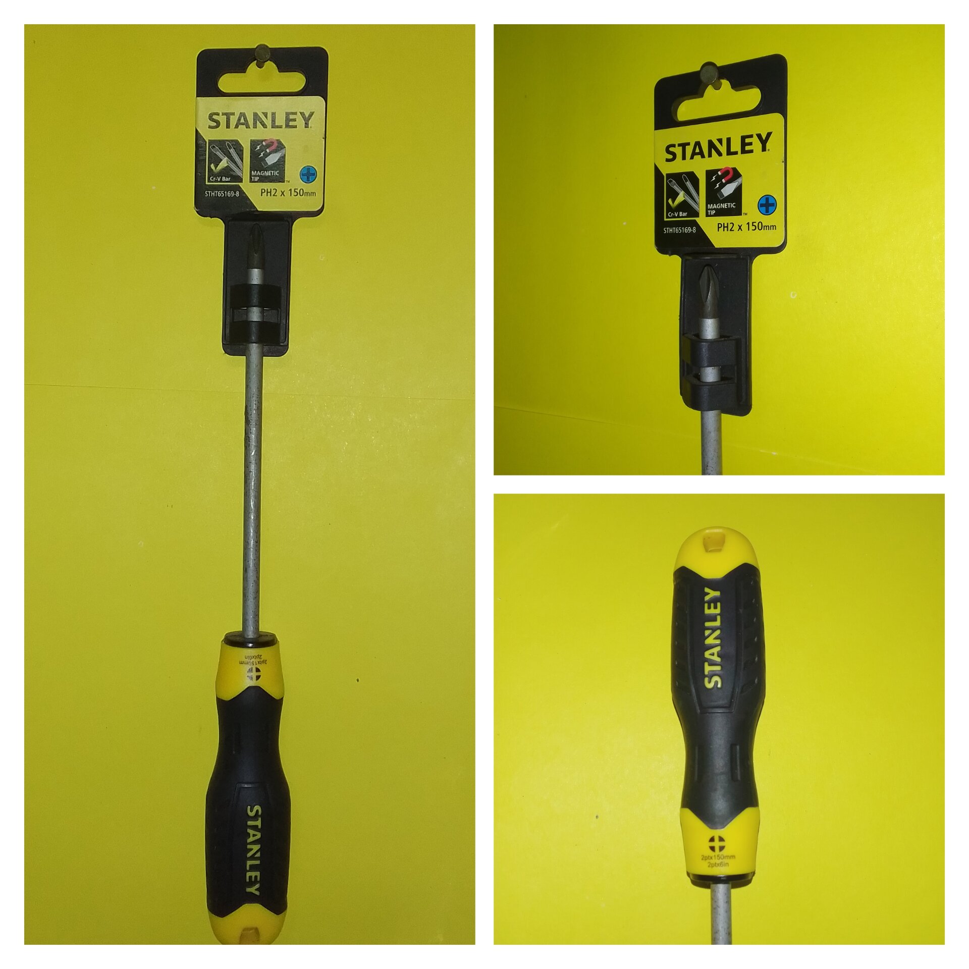 STHT65169-8 Stanley Obeng Magnetic PH2 x 150mm Phillips Cushion Grip ...