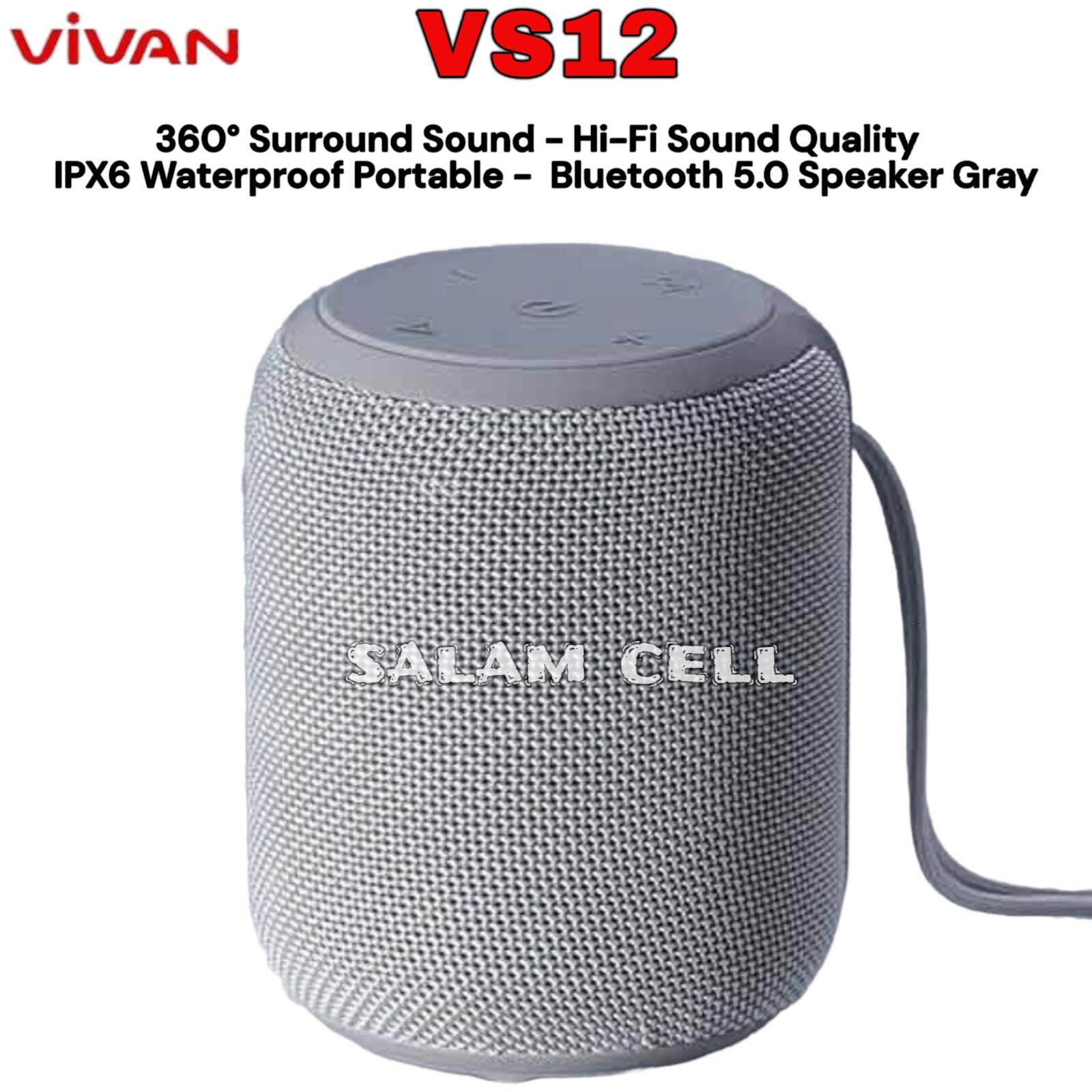 Speaker Bluetooth VIVAN VS12 Wireless Audio Portable Mega Bass Original ...