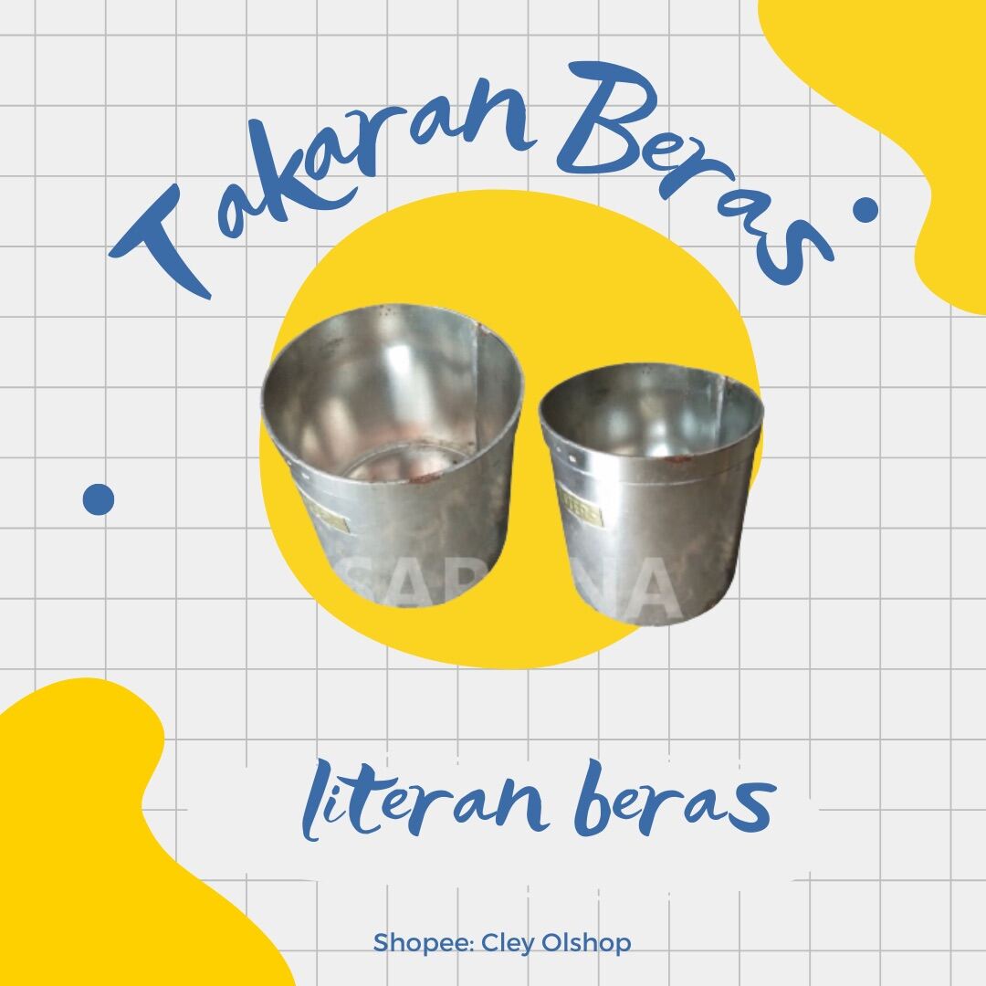 Literan / Takaran Beras Plat Tebal | Lazada Indonesia