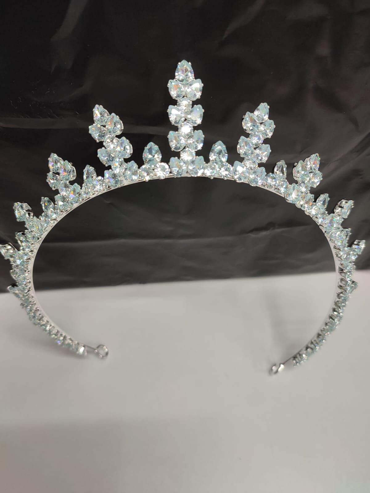 Mahkota Aurel Mewah / Mahkota Zircon panjang sampai telinga | Lazada ...