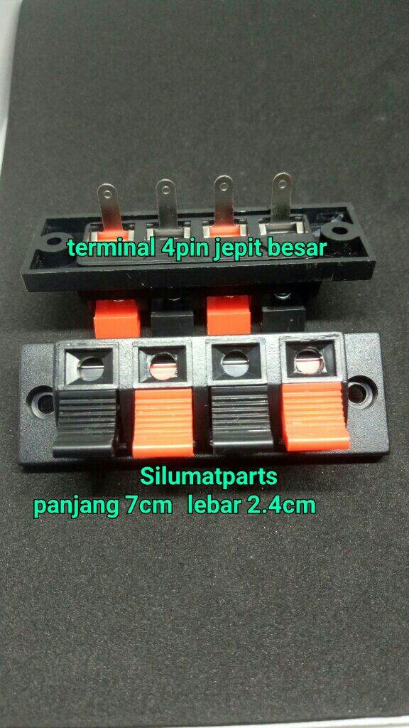 Terminal Speaker 4 pin Jepit Kecil Besar / Terminal speaker jepit ...