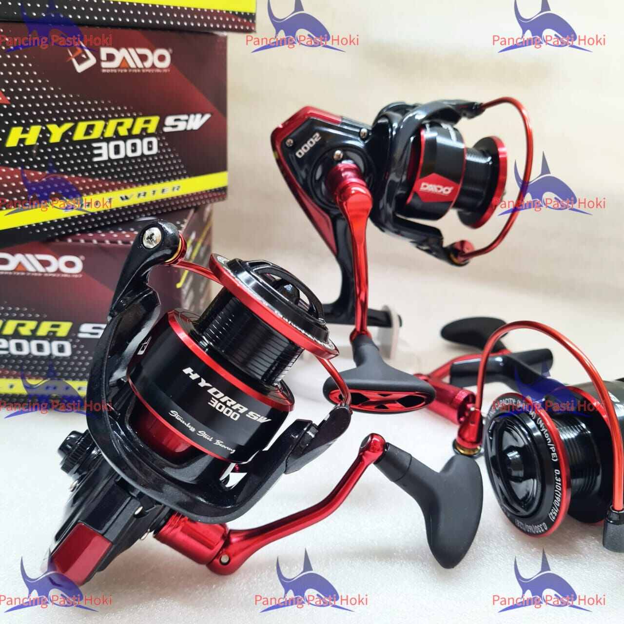 Reel Daido Hydra SW PRO SERIES 1000 2000 3000 4000 POWER HANDLE ...